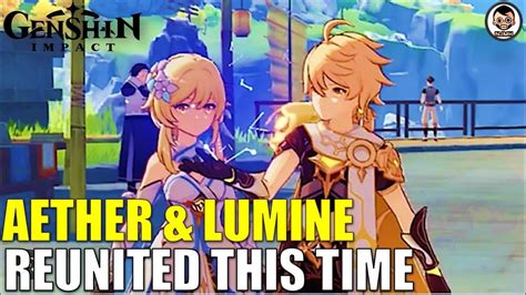 Finally Aether And Lumine Reunited In This Web Event Genshin Impact Youtube