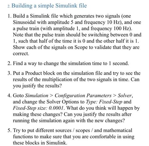 Solved Building A Simple Simulink File Build A Chegg