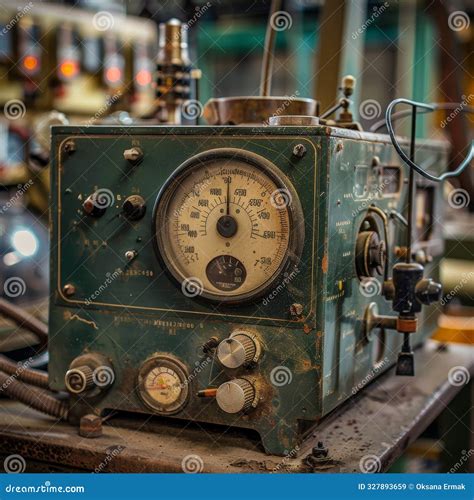 Vintage Oscilloscope Retro Electrical Device Generative Ai