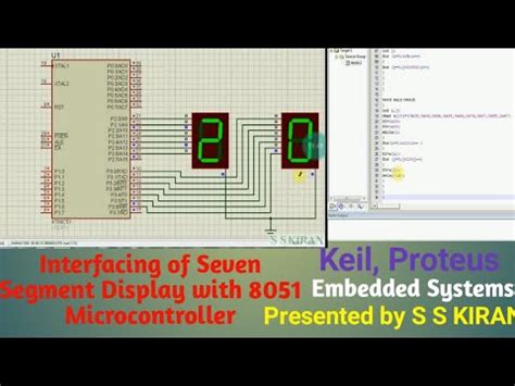 Interfacing Of Seven Segment Display With 8051 Microcontroller Keil
