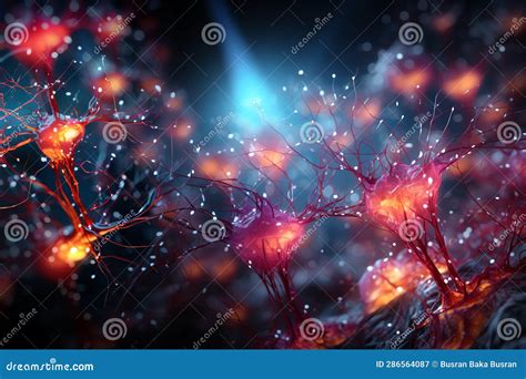 Nerve Fibers Brain Stock Illustration Illustration Of Biochemistry 286564087
