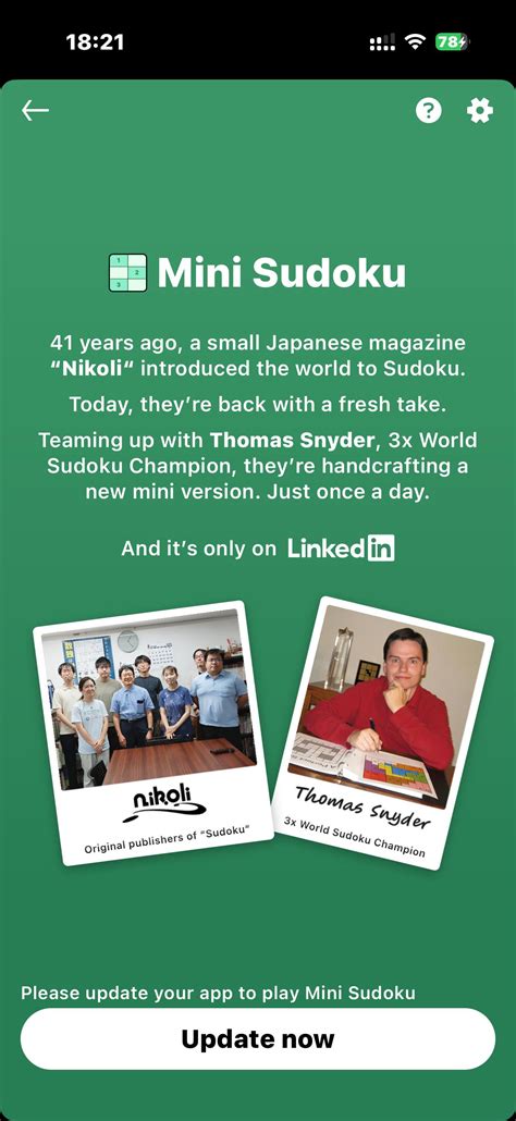 Linkedin Rolls Out ‘mini Sudoku Puzzle Game Created With World Champion Thomas Snyder