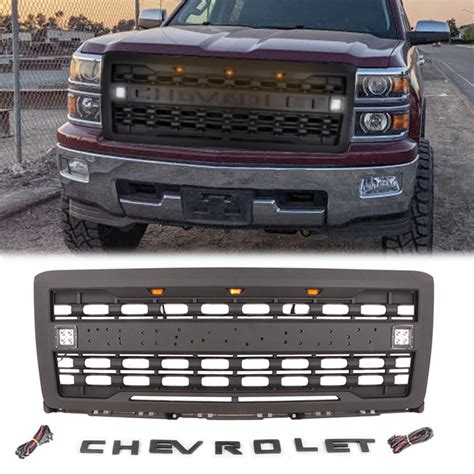 Grille For 2014 2015 Chevrolet Silverado 1500 Front Grill With Letter