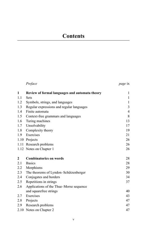 Contents A Second Course In Formal Languages And Automata Theory