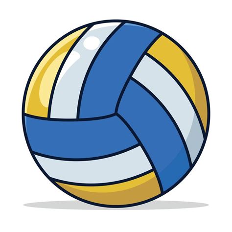 Volleyball Cartoon Style 16283685 Vector Art At Vecteezy