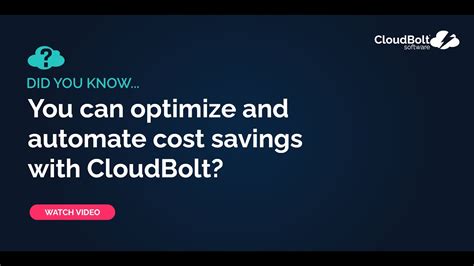 Did You Know You Can Optimize And Automate Cost Savings Youtube