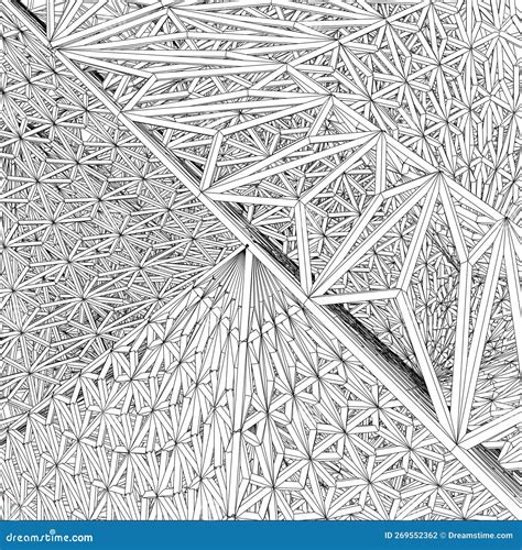 Abstract Construction Structure Vector Illustration Isolated On White Background Stock Vector