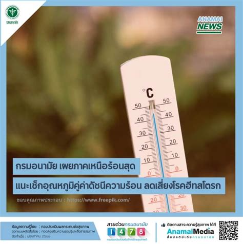 อีกวิธีลดเสี่ยง โรคฮีทสโตรก แนะเช็กอุณหภูมิคู่ค่าดัชนีความร้อน The