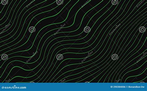 Wavy Lines Abstract Minimal Elegant Motion Background Seamless Looping Stock Illustration