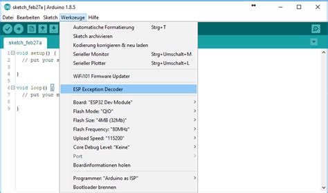 Exceptions Und Fehlermeldungen Eines Esp Mikrocontroller Entschlüsseln