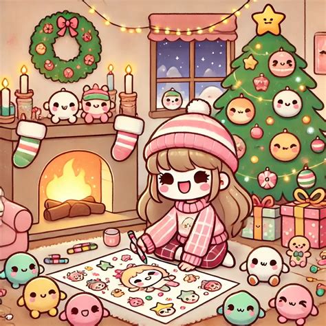 Dibujo De Santa Claus Kawaii Para Colorear Peque Aulas