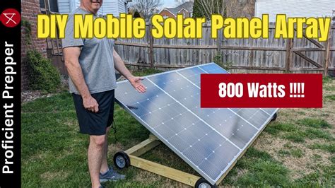 Diy Mobile Solar Panel Array 800 Watts Youtube