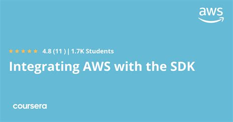 Integrating AWS With The SDK Coursera