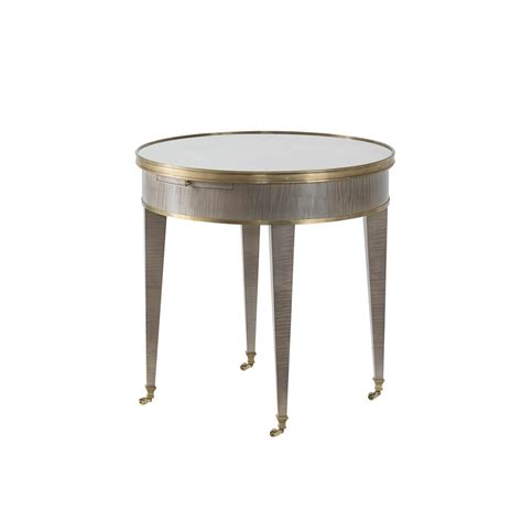 Modern Neo Classic Round Side Table English Georgian America