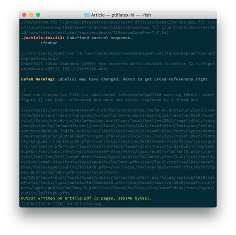 Github Blochberger Pdflatex Hl Highlight Errors And Warnings From Pdflatex Output