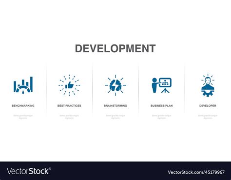 Benchmarking Best Practices Brainstorming Vector Image