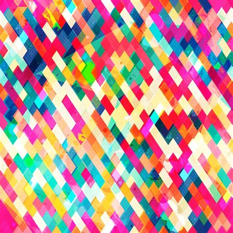 Premium Vector Multicolor Triangle Seamless Pattern