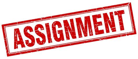 Assignment Stamp Stock Vector Illustration Of Textured 125211847