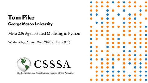 Csssa Tutorials Mesa 20 Agent Based Modeling In Python Dr Tom
