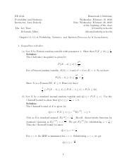 ECE A HW SOLUTIONS Pdf EE A Probability And Statistics Instructor Lara Dolecek