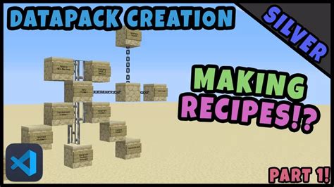 Datapack Creation Making Recipes {part 1 Datapack} Minecraft Data Pack