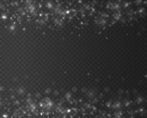 흰색 스파크 반짝이 조명 효과 반짝이는 먼지 입자 스파클 Xmas Bokeh 벡터와 함께 스타 버스트 프리미엄 벡터