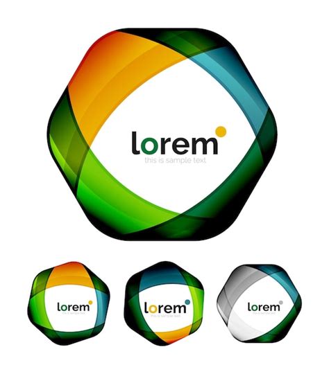 Premium Vector Set Of Geometric Convergence Vector Icons