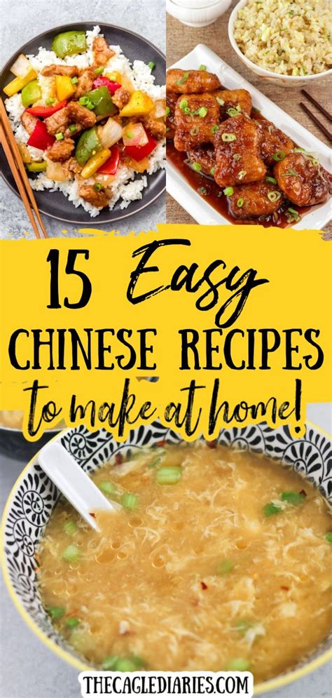 15 Easy Chinese Food Recipes Easy Chinese Recipes Chinese Cooking
