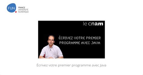 Écrivez votre premier programme avec java mooc francophone