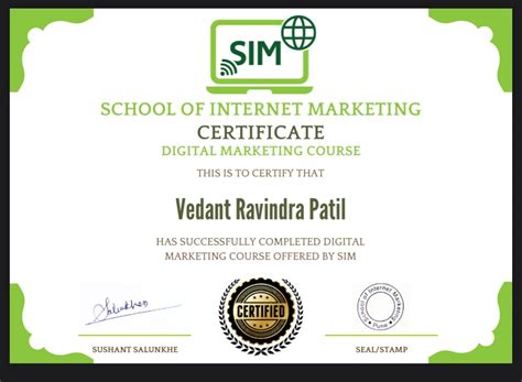 Vedant Patil On Linkedin Digitalmarketing Certified Professionaldevelopment