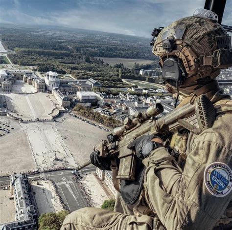 French Gign Operator Watching Over Versailles Happy Bastille Day To