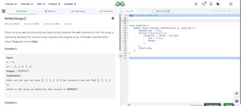 Abhinandan Jha On Linkedin Codingprogress Geeksforgeeks Arrayskills