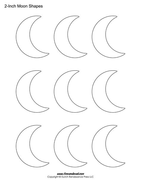 Moon Template Printable At A Glance