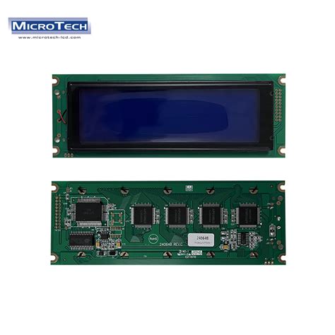 LCM Mono COB 240 64 Stn Blue Backlight White Character DOT Matrix Mpu LCD Module With LC7981 LSI
