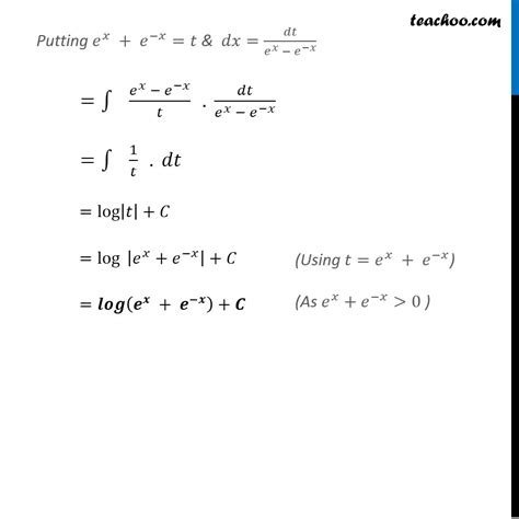Ex 72 19 Integrate E2x 1 E2x 1 Chapter 7 Ex 72