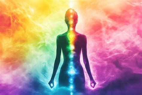 Person Standing In A Meditative Energy Alignment Pose Premium Ai