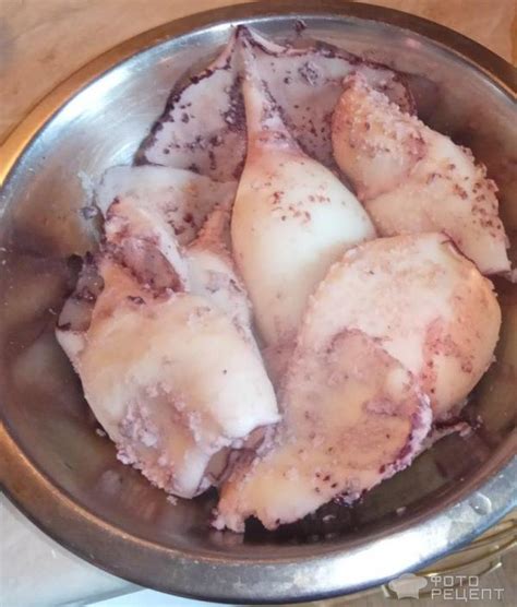 Рецепт Кальмары с подливой простой рецепт