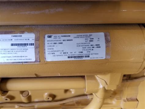 Cat C27 Industrial Engine Engines And Generators React Power