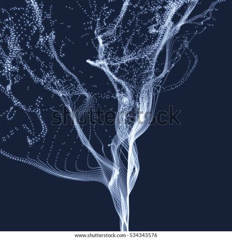 Array Dynamic Emitted Particles Water Splash Stock Vector Royalty Free 534343576 Shutterstock