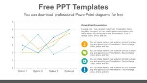 Line Chart PowerPoint Diagram PPTX Templates