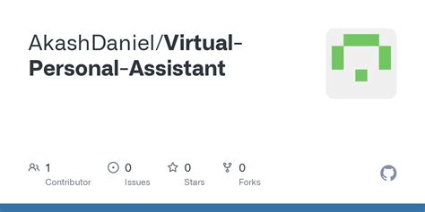 Github Akashdanielvirtual Personal Assistant