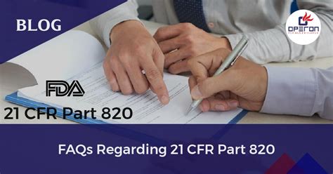 Top Questions Regarding The 21 Cfr 820 Faqs For Medical Devices Operon Strategists