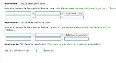 Solved Data TableRequirement Calculate Total Prime Costs Chegg Com
