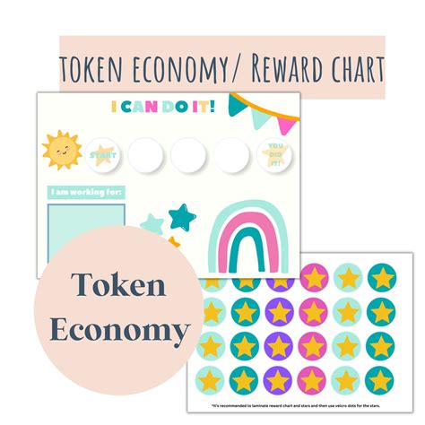 Rainbow Token Board Token Economy Token Economy System ABA Reward
