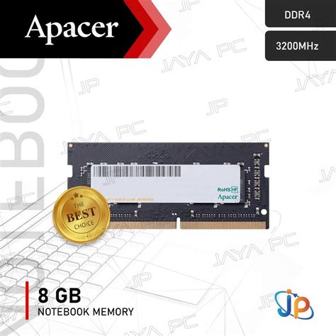 Jual Memory Apacer Value Sodimm DDR4 PC25600 3200Mhz 8GB Ram Shopee Indonesia