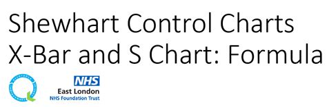 X Bar And S Chart Quality Improvement ELFT