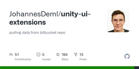 github johannesdeml unity ui extensions pulling daily from bitbucket repo