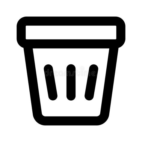 Delete Button Design In Modern Style Stock Vector Illustration Of