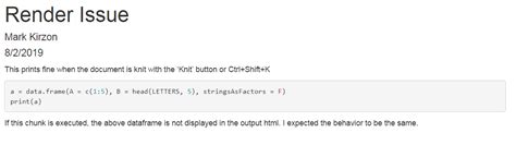 Rmarkdown Render Issue When Calling Render Interacitvely Issue 1614 Rstudio Rmarkdown GitHub