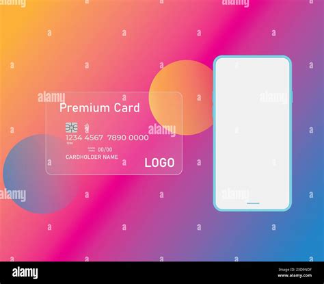 Glassmorphism Bank Card In Popular Frosted Glass Style Stock Vector Image And Art Alamy